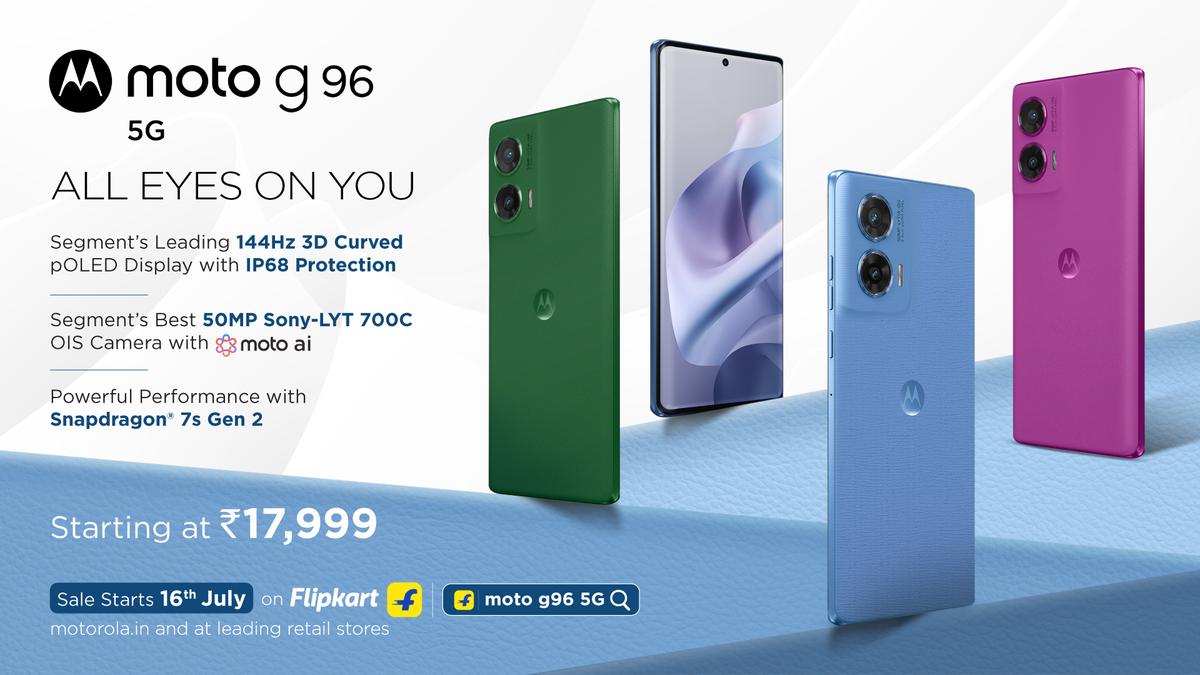 Motorola launches Moto G96 5G with 144 Hz display and Sony Lytia sensor: Check details here ...